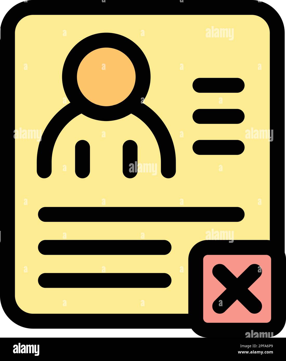 Delete User Profile Icon Outline Delete User Profile Vector Icon For