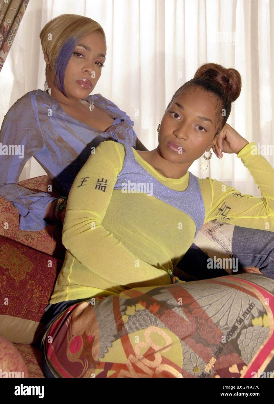 TLC members Tionne "T-Boz" Watkins, left, and Rozanda "Chilli" Thomas ...