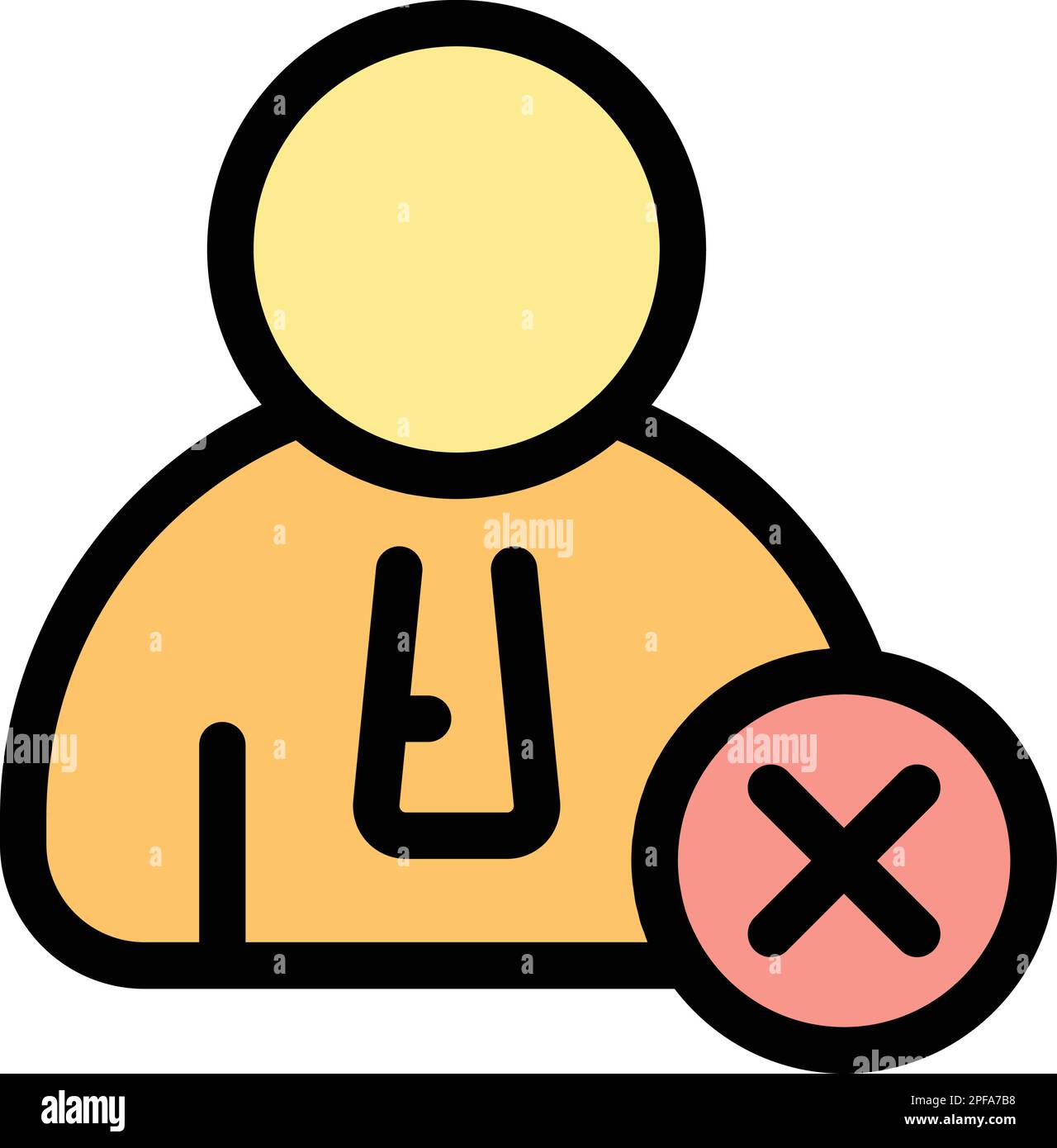 Business profile icon. Outline business profile vector icon for web ...