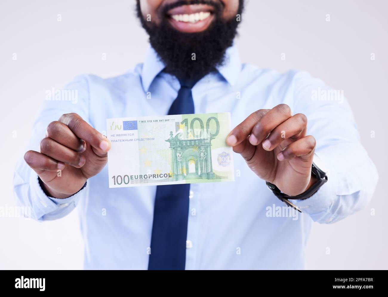 Winning money, hands or black man happy for lotto award, competition ...