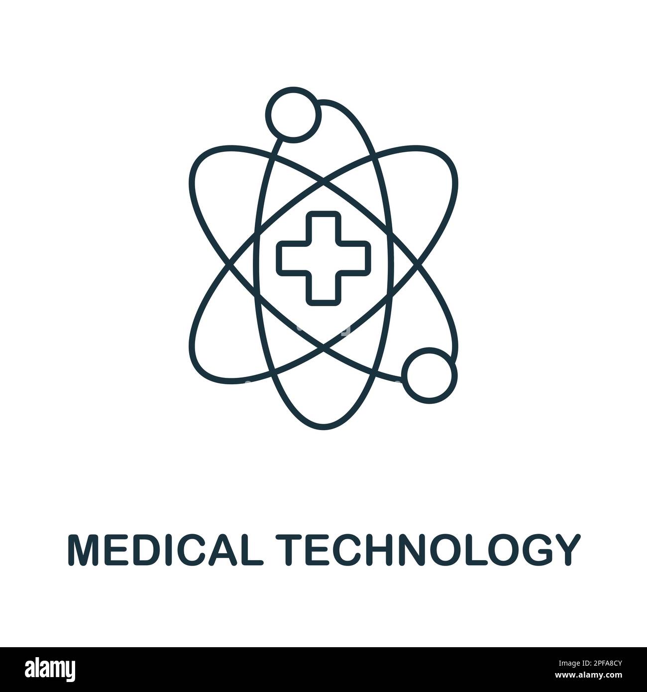 Medical Technology outline icon. Simple element from healthcare ...