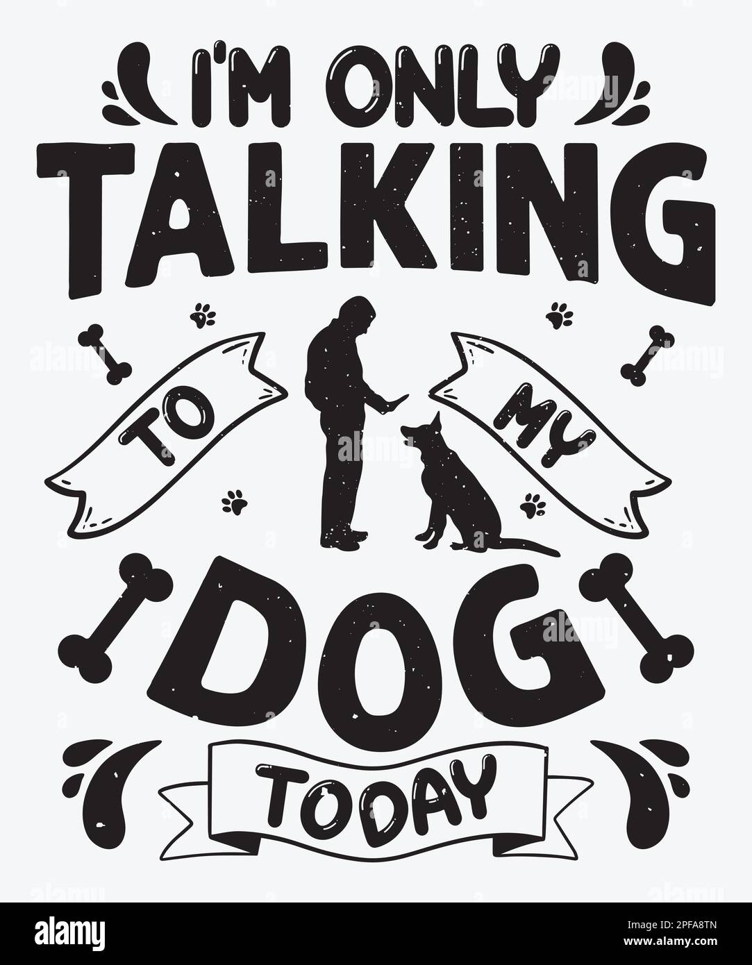 Vintage dog design Cut Out Stock Images & Pictures - Alamy