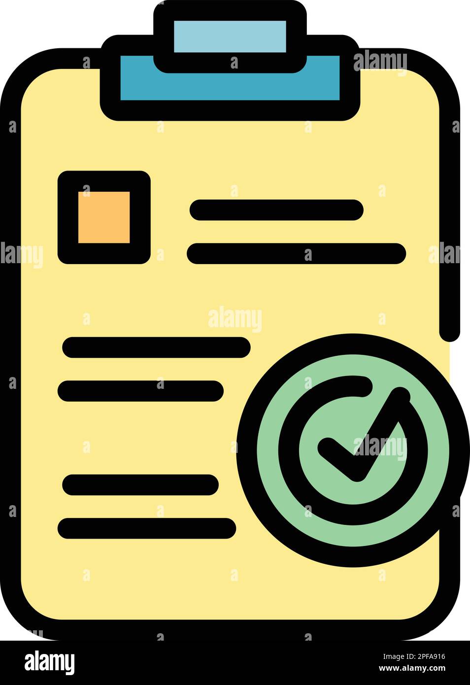 Work clipboard icon. Outline Work clipboard vector icon for web design ...