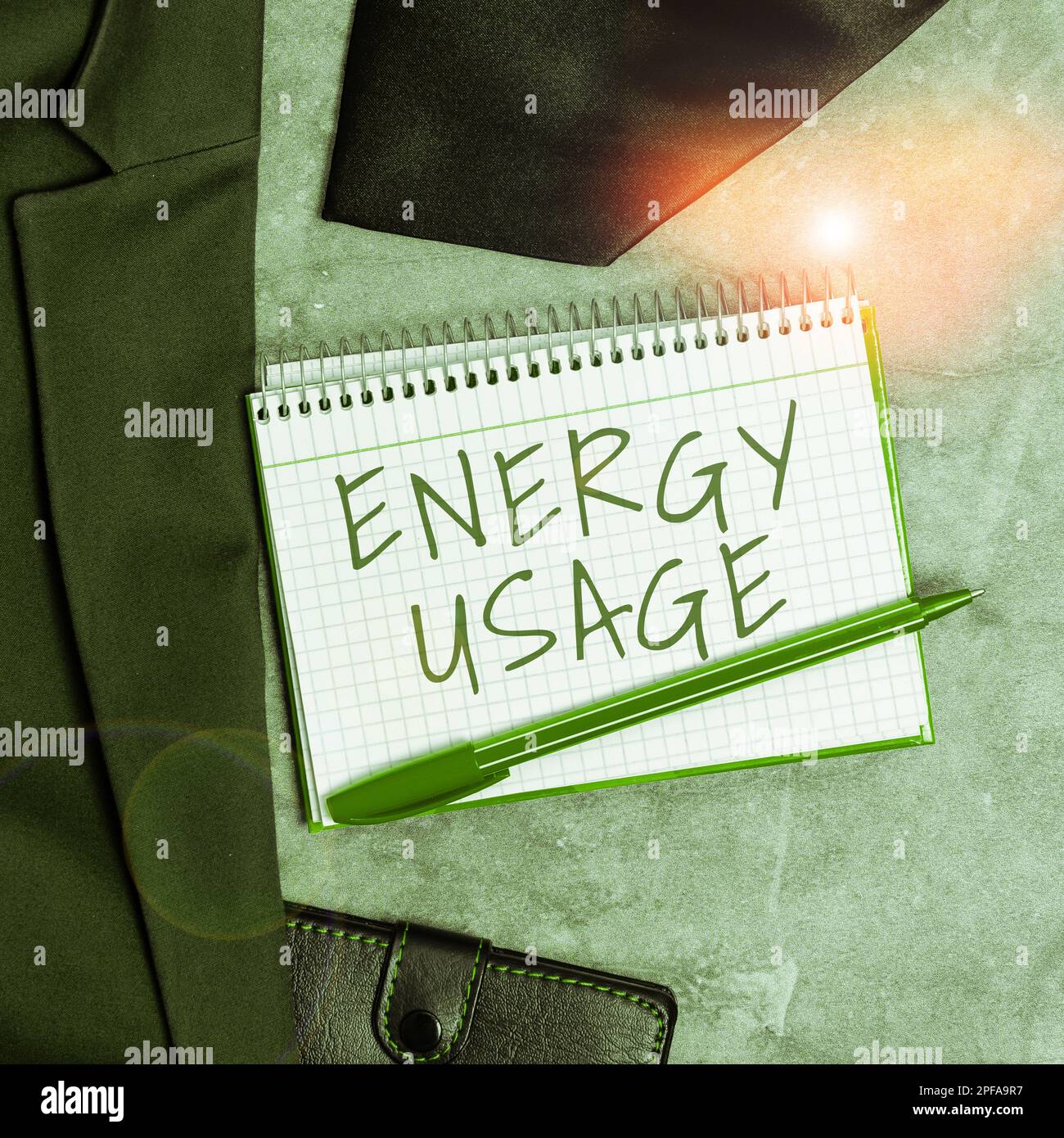Conceptual display Energy Usage. Internet Concept Amount of energy ...
