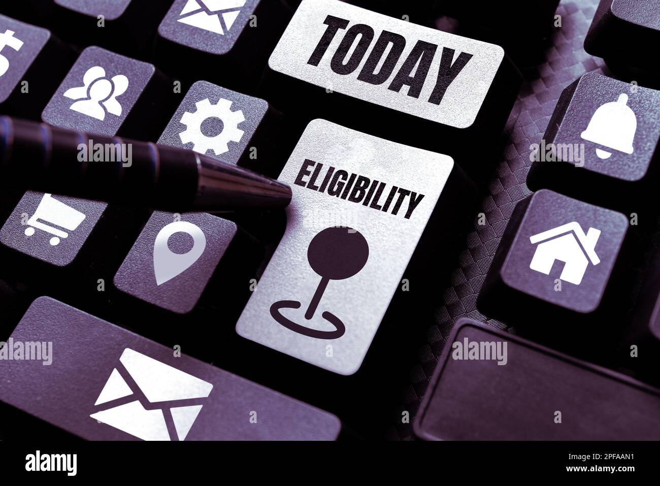 Handwriting text Eligibility. Business concept State of having the ...