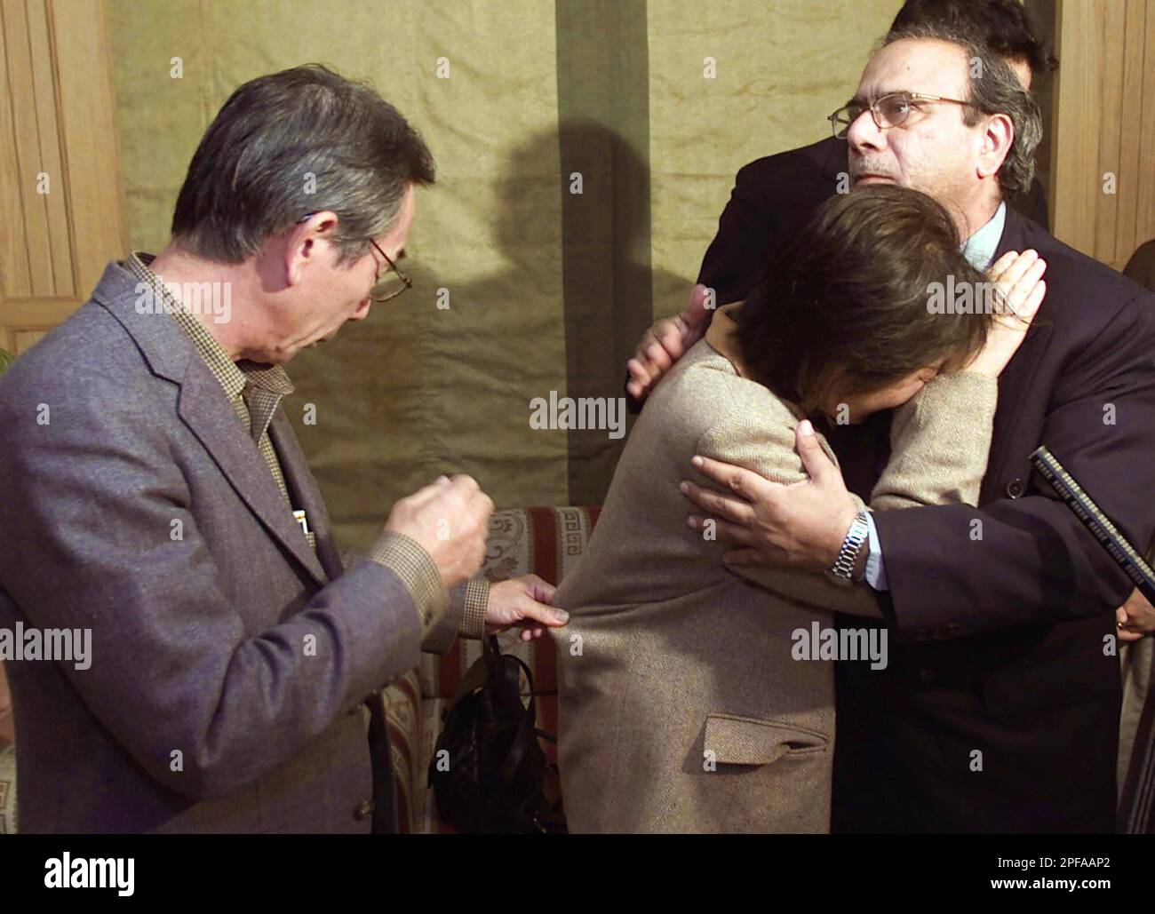 Keiko Takeuchi, mother of Taro Takeuchi, an employee of Japanese ...