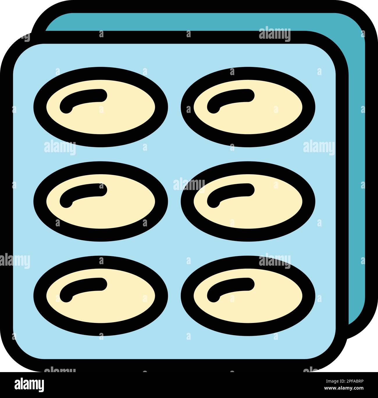 Cough tablet icon. Outline cough tablet vector icon for web design ...