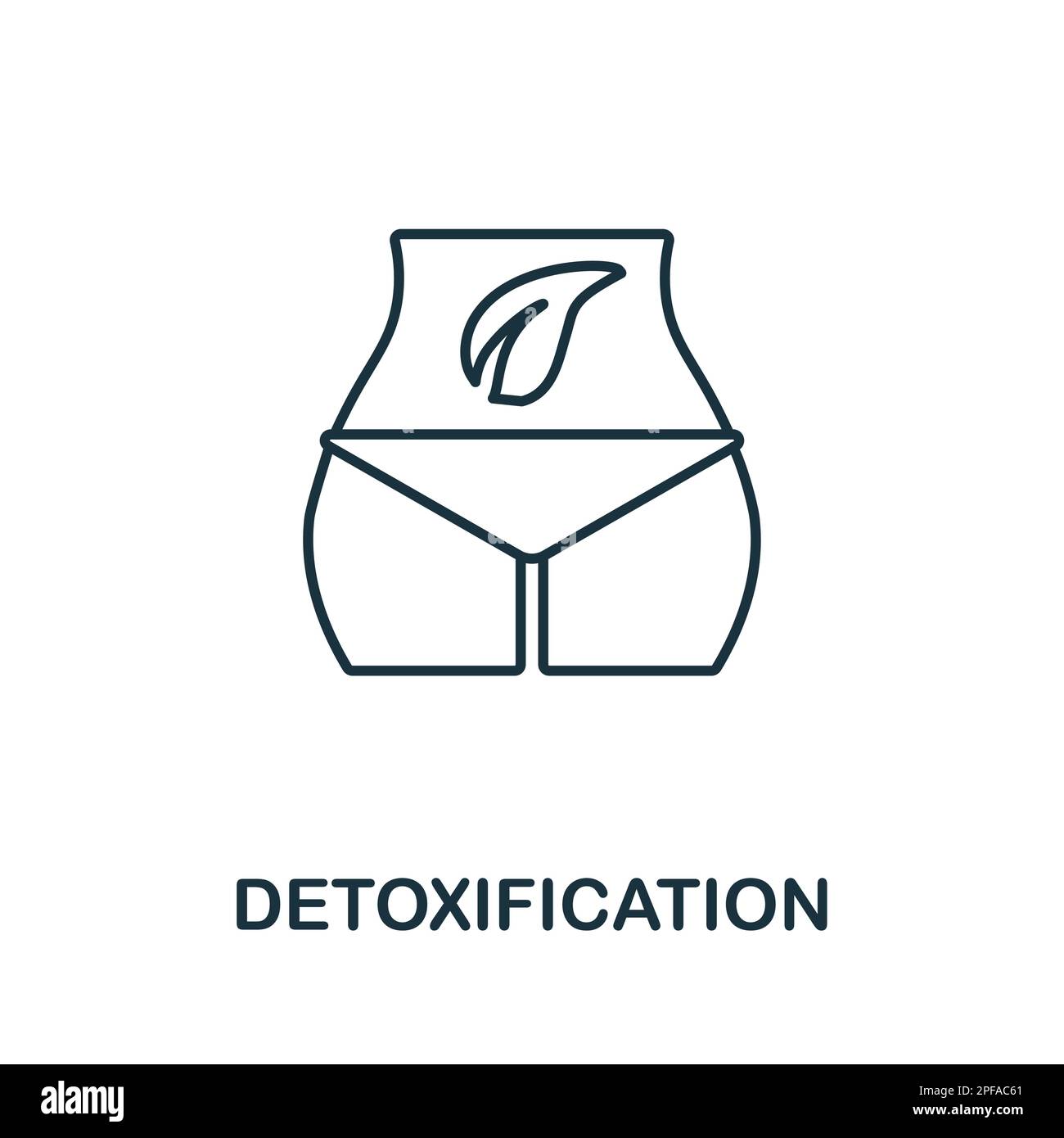 Detoxification line icon. Monochrome simple Detoxification outline icon ...