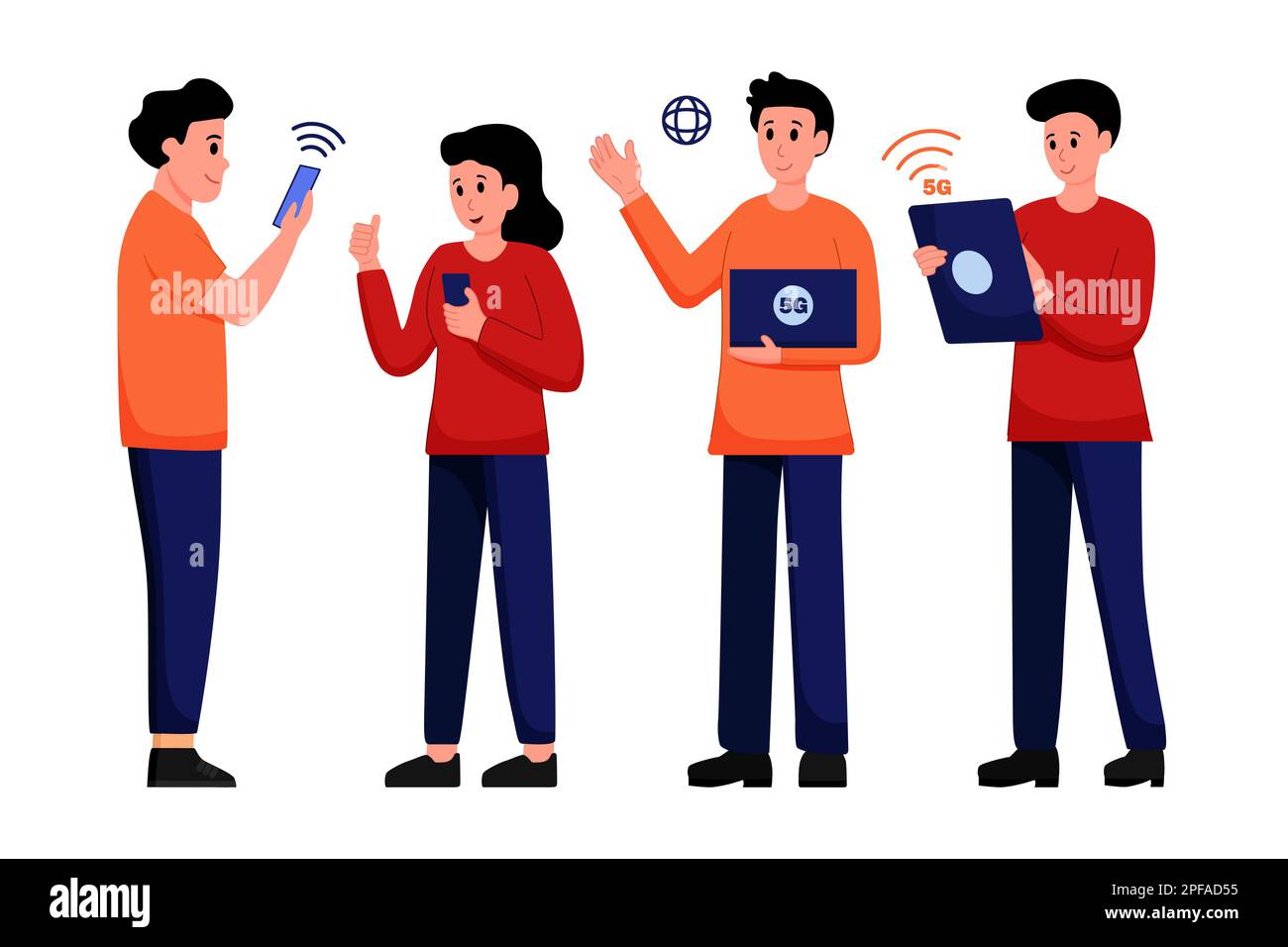 Cartoon characters using mobile wireless technology for faster ...