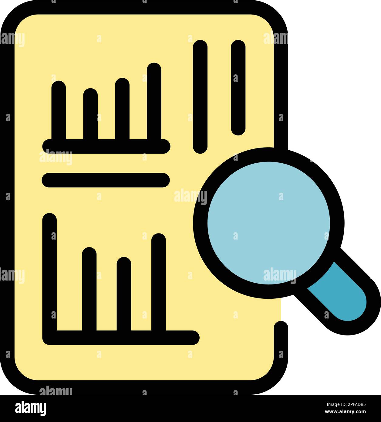 Report sheet icon. Outline report sheet vector icon for web design ...