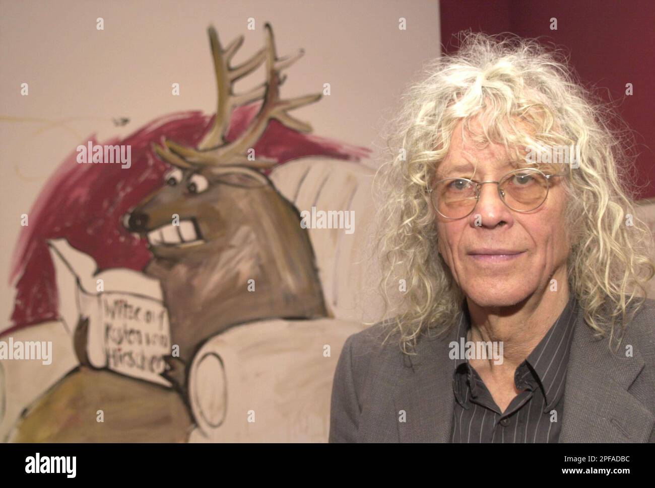 Der Zeichner Friedrich Karl Wachter posiert am Donnerstag, 17. Okt ...