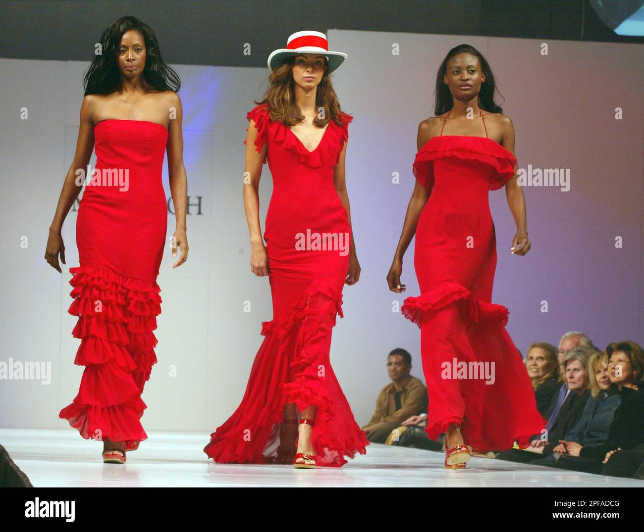 Models walks down the runway during the Pat McDonagh fashion show in ...
