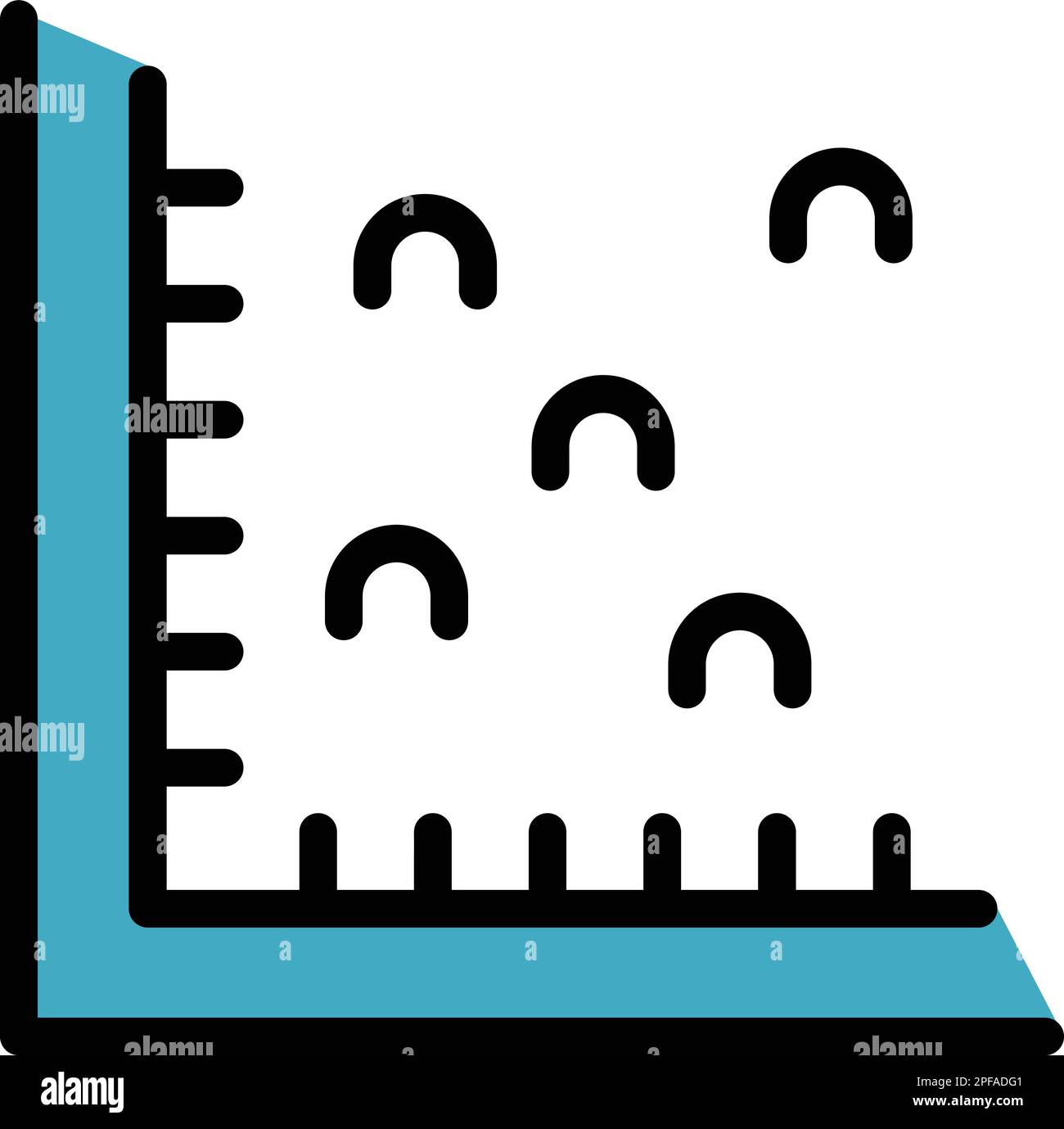 Business revenue chart icon. Outline business revenue chart vector icon ...