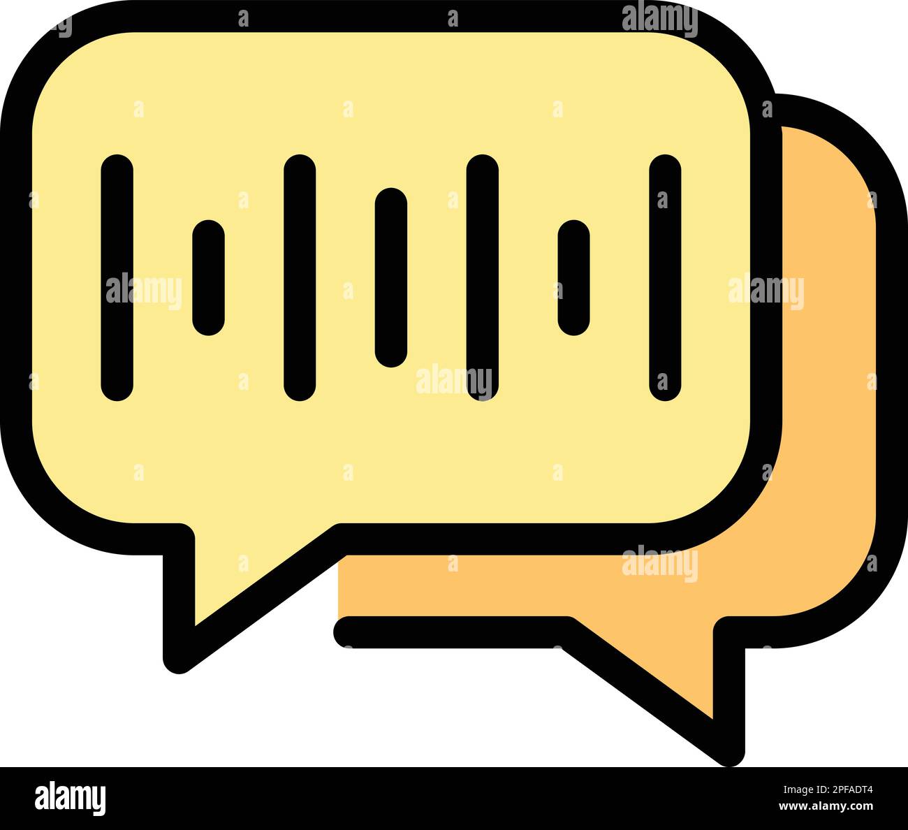 Company work chat icon. Outline Company work chat vector icon for web ...