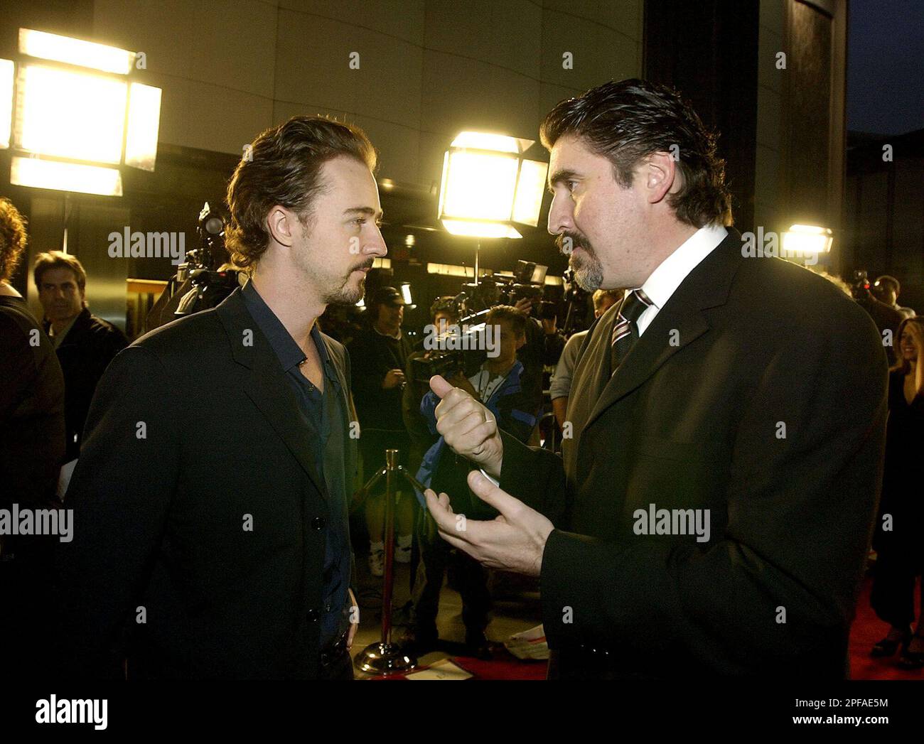 Alfred Molina, right, and Edward Norton cast members in the film "Frida ...