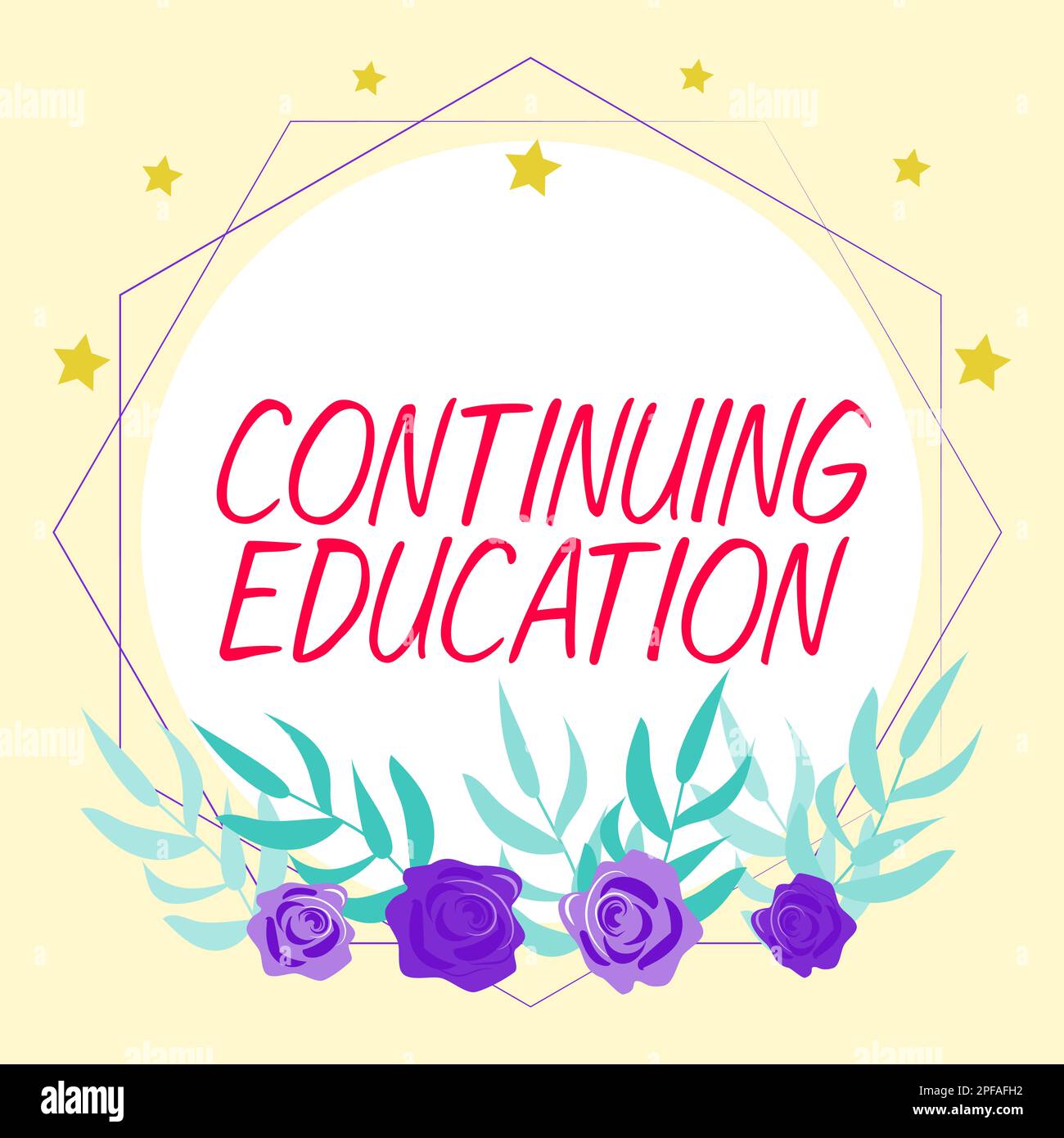 Text sign showing Continuing Education. Business idea Continued ...