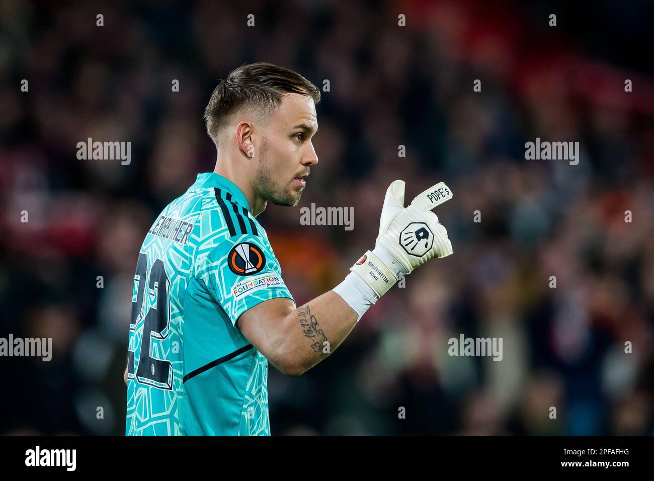 ROTTERDAM - Feyenoord goalkeeper Timon Wellenreuther during the UEFA ...