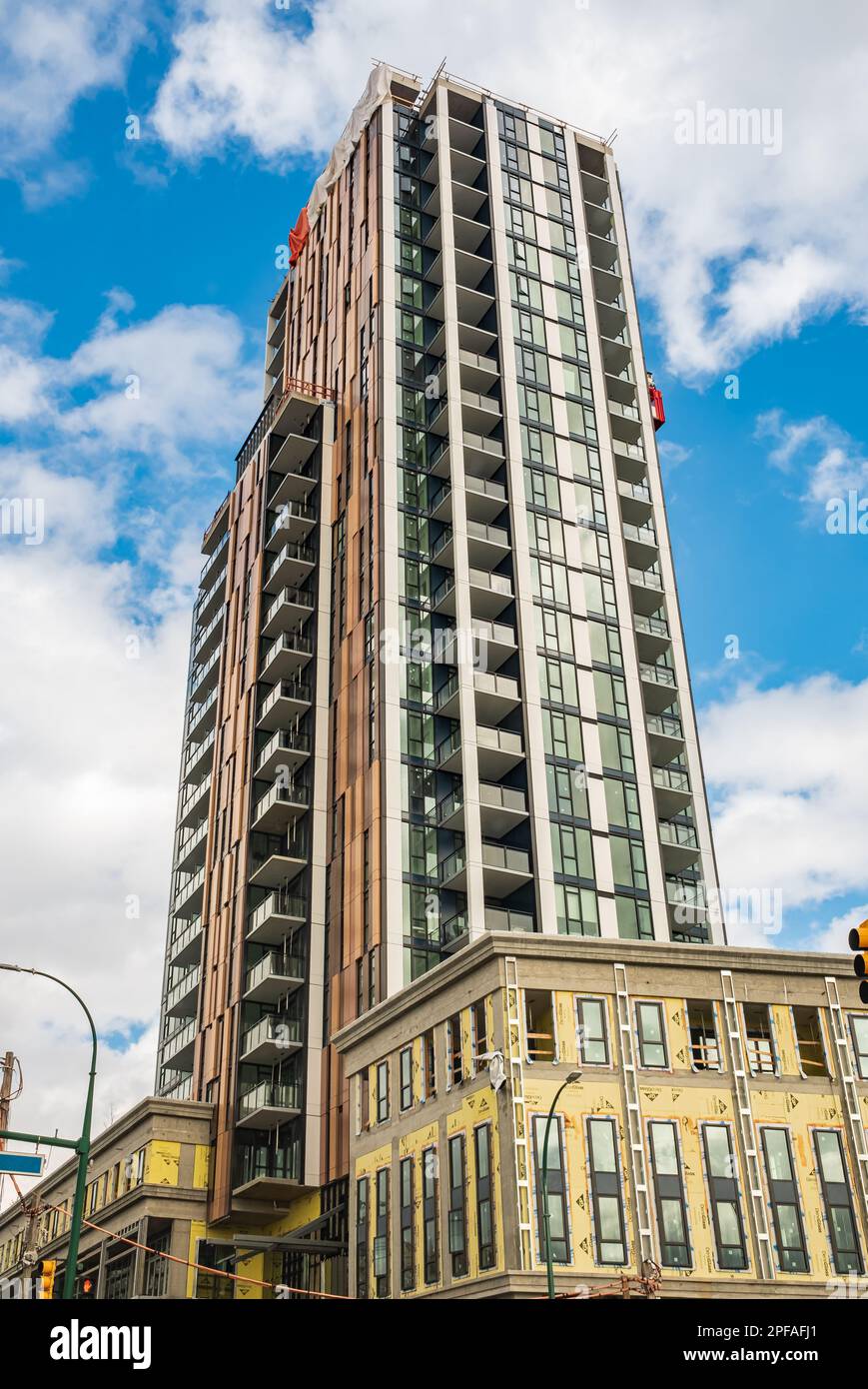 New high-rise residential apartment buildings in Vancouver Canada ...