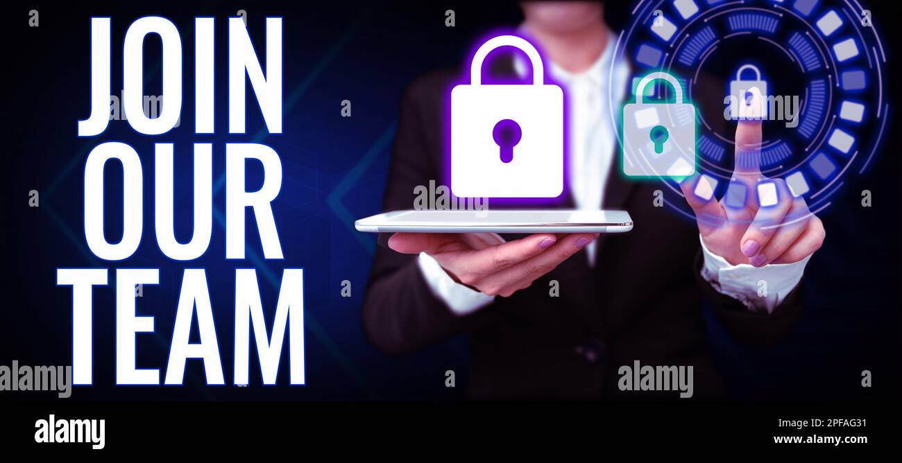 Inspiration showing sign Join Our Team. Business idea Allied Associate ...