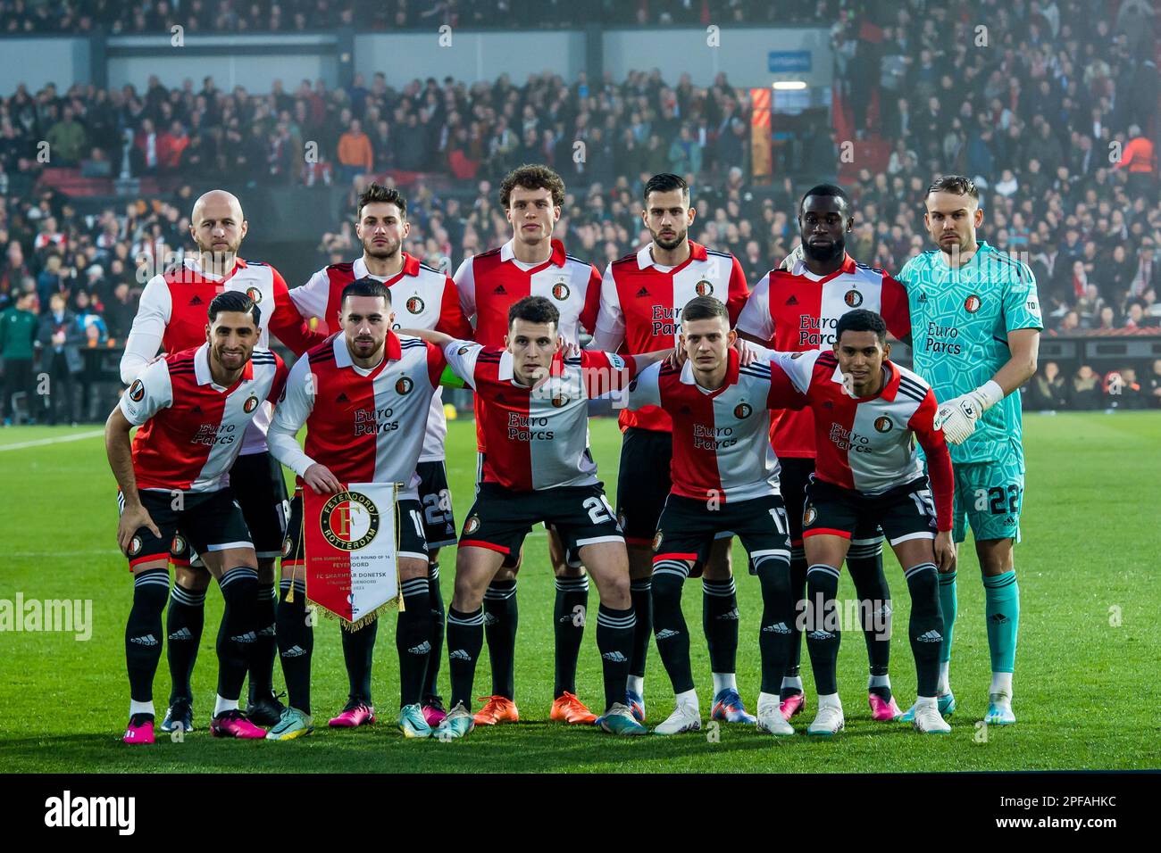 ROTTERDAM - team photo during the UEFA Europa league round of 16 game ...