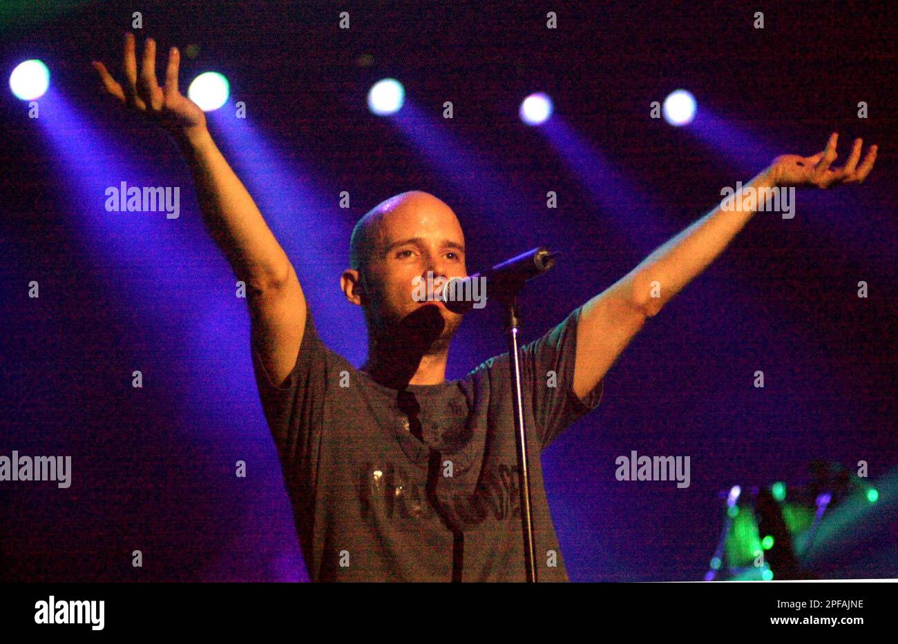 U.S. musician Moby performs during his first concert of his tour in ...
