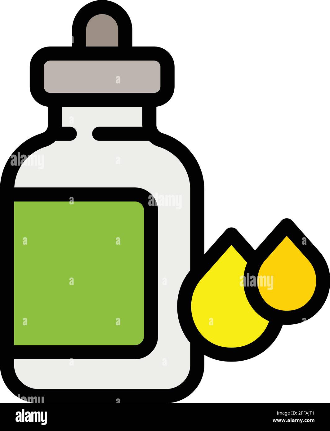 Drops vitamin icon. Outline drops vitamin vector icon for web design ...