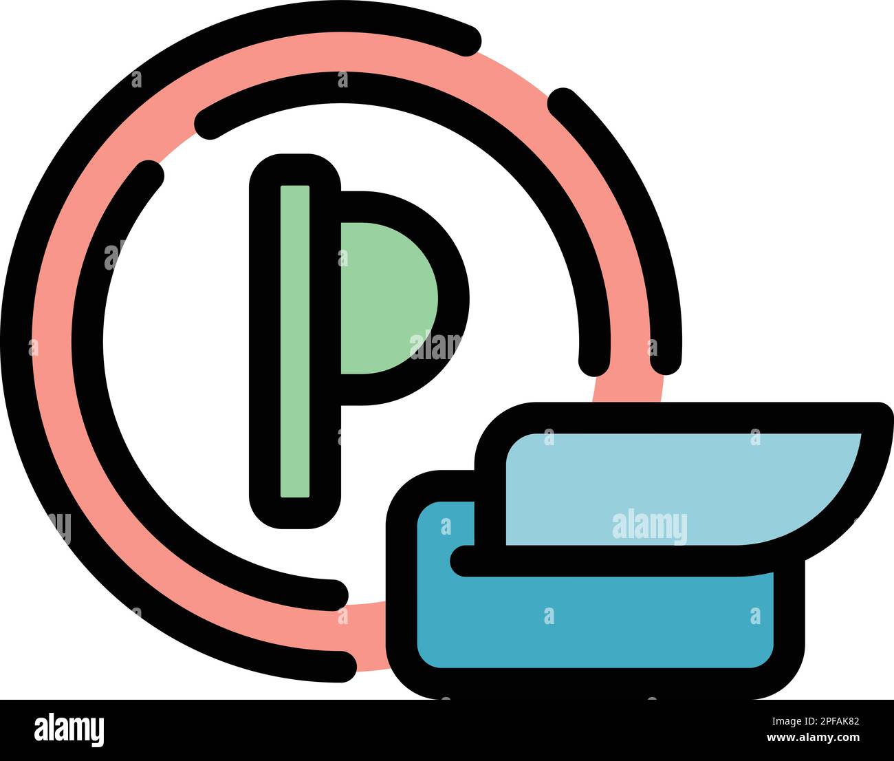 Parking fee icon. Outline parking fee vector icon for web design ...