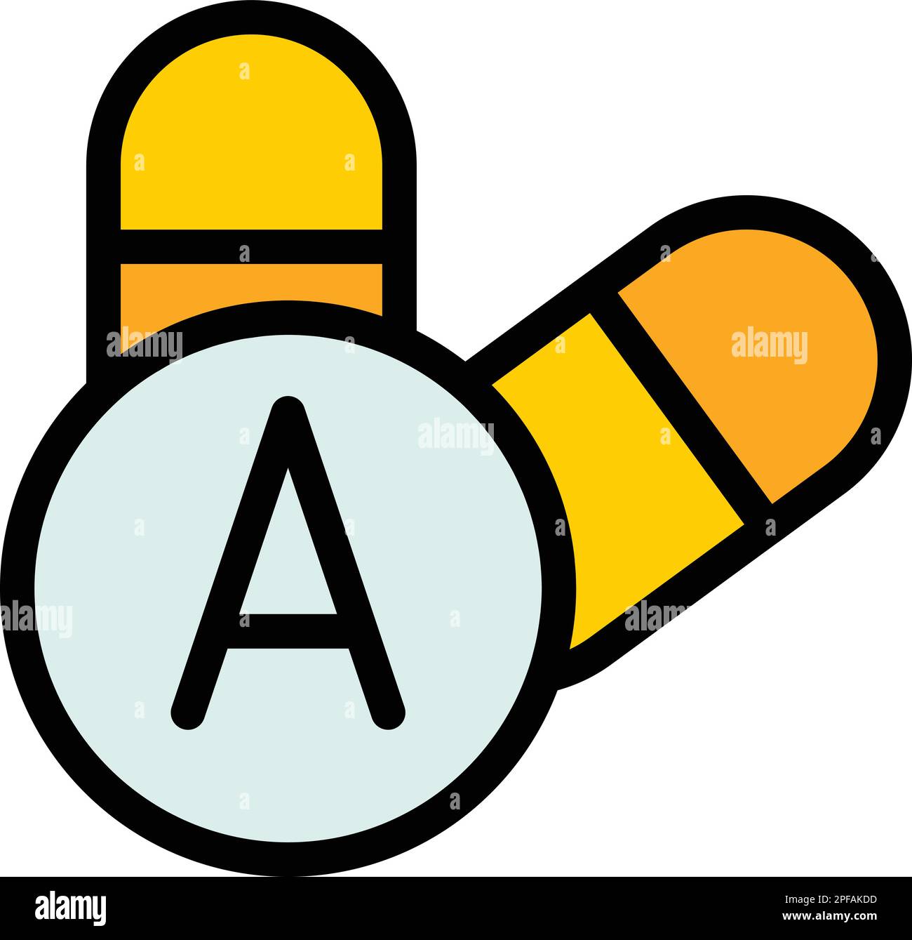 Supplement vitamin icon. Outline supplement vitamin vector icon for web design isolated on white ...