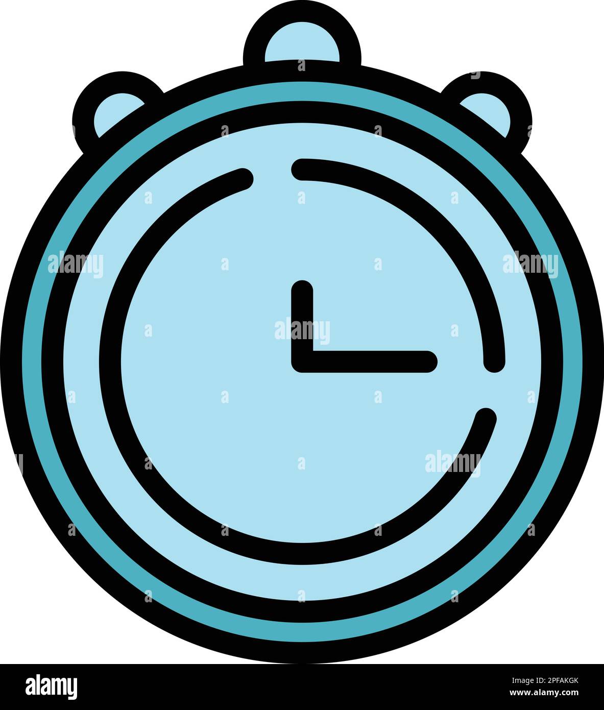 Swimming stopwatch icon. Outline Swimming stopwatch vector icon for web ...