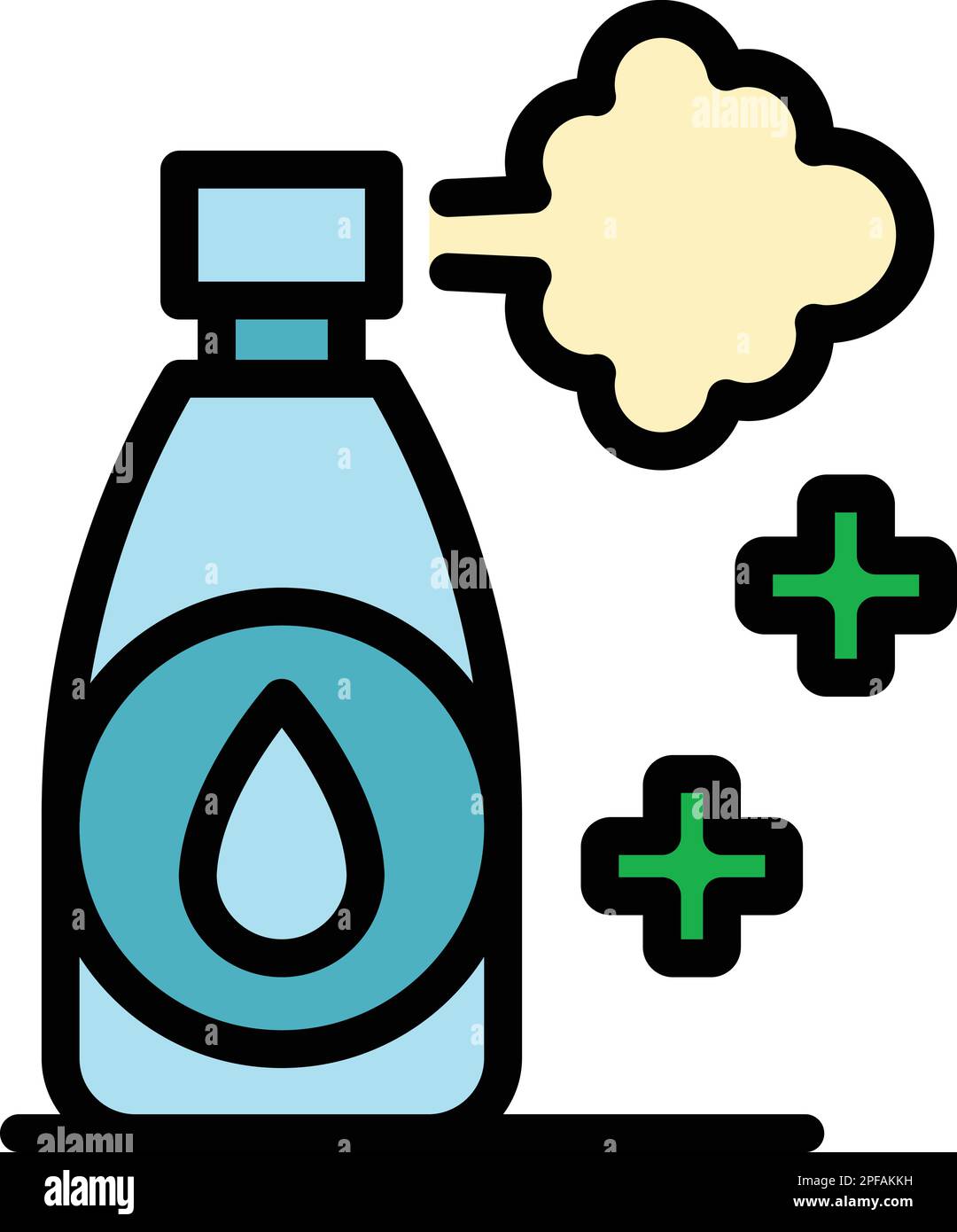Throat inhaler icon. Outline throat inhaler vector icon for web design ...
