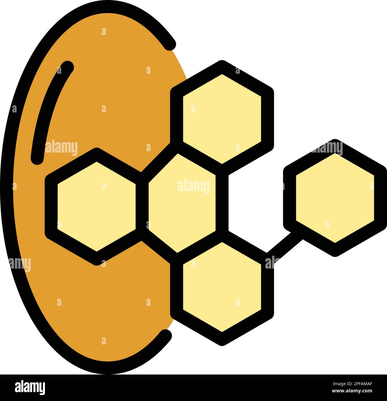 Mineral compound icon. Outline mineral compound vector icon for web ...