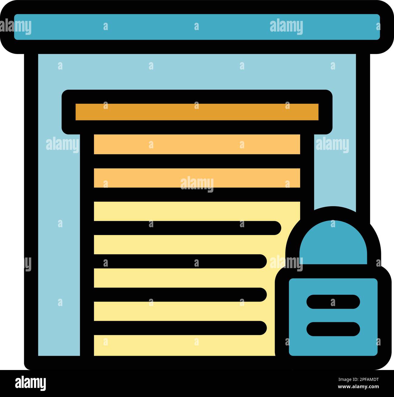 Closed parking icon. Outline closed parking vector icon for web design ...
