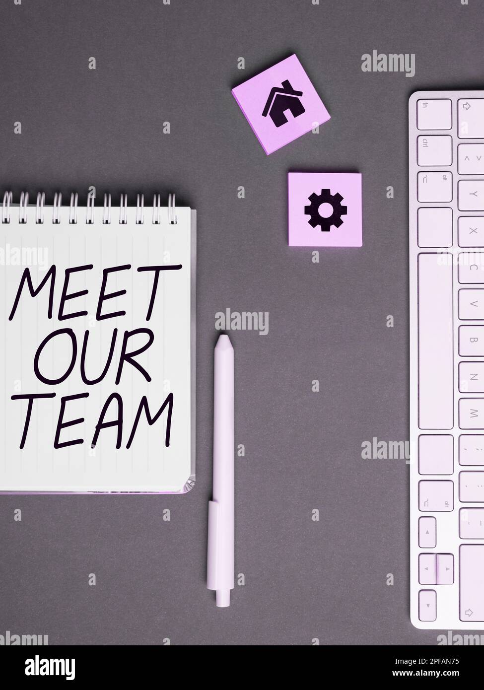Text sign showing Meet Our Team. Concept meaning introducing another ...