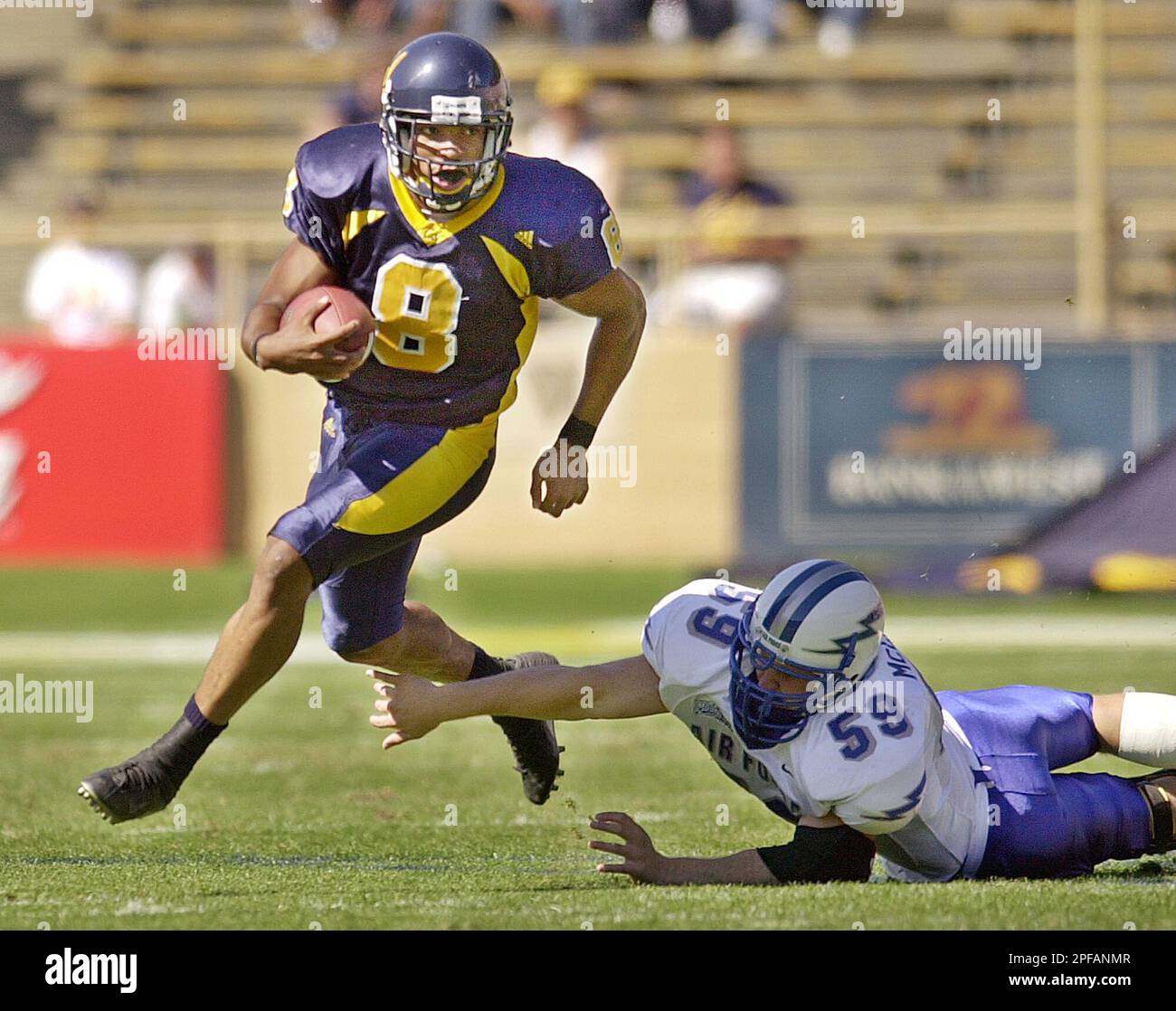 California wide receiver LaShaun Ward runs past Air Force inside ...