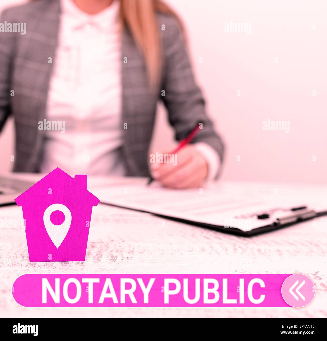 Handwriting text Notary Public. Business concept Legality Documentation ...