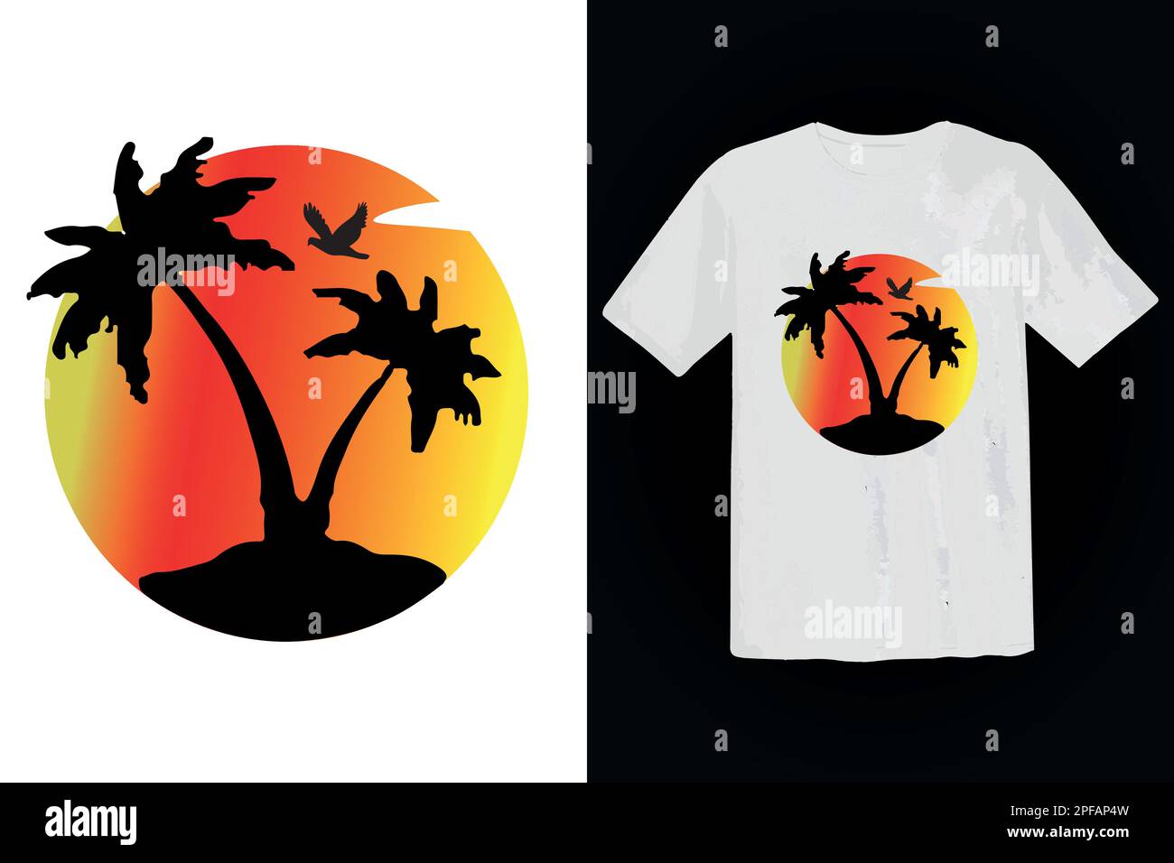Illustrator t shirt design template Stock Vector Images - Alamy