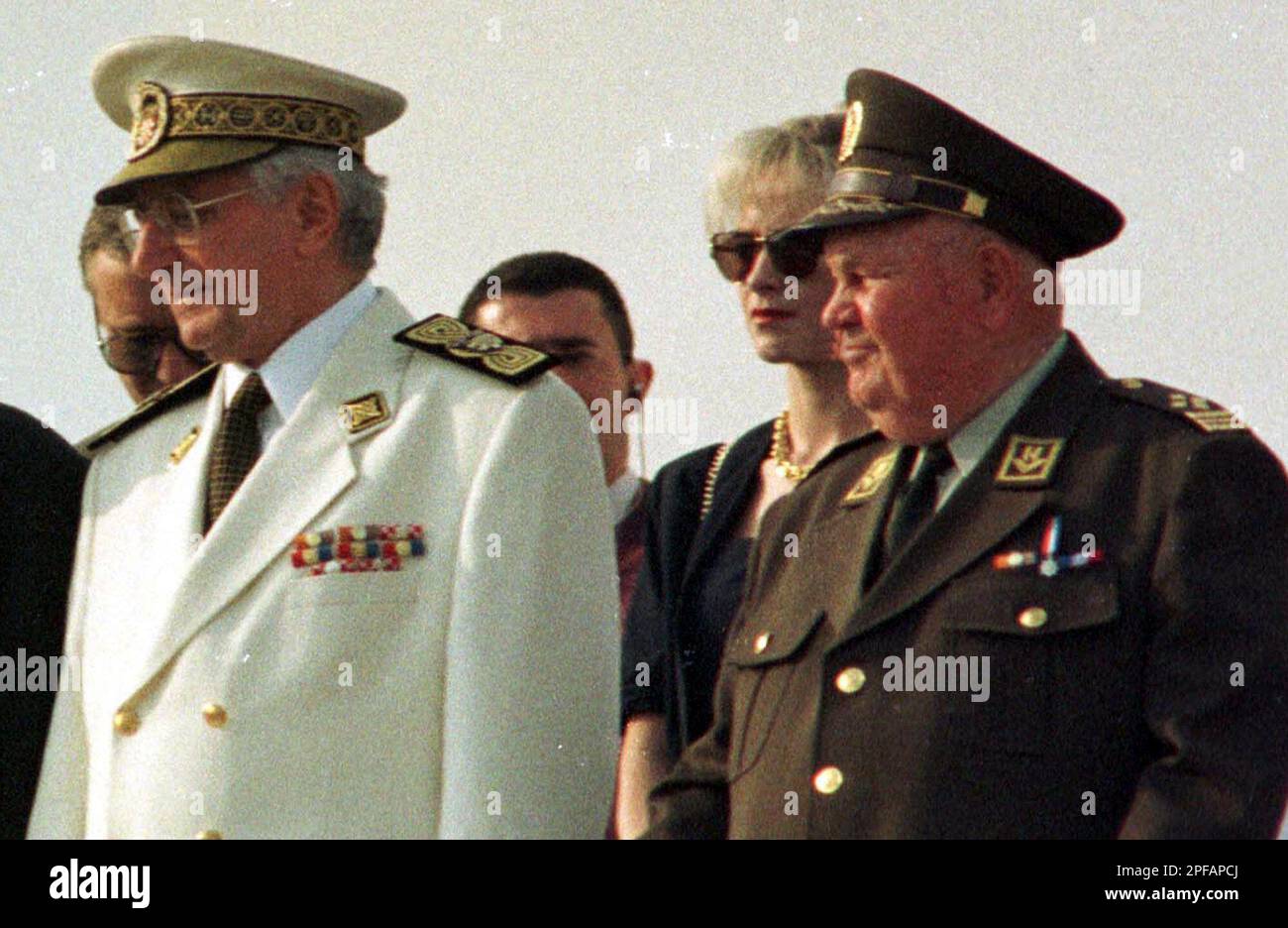 ** FILE ** Croatian Army General Janko Bobetko, right, and late ...