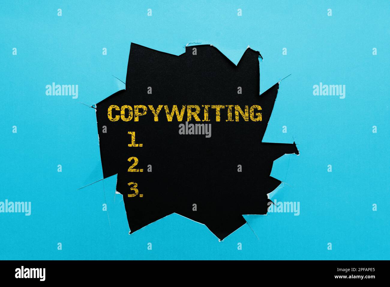 Conceptual display Copywriting. Word for writing the text of ...
