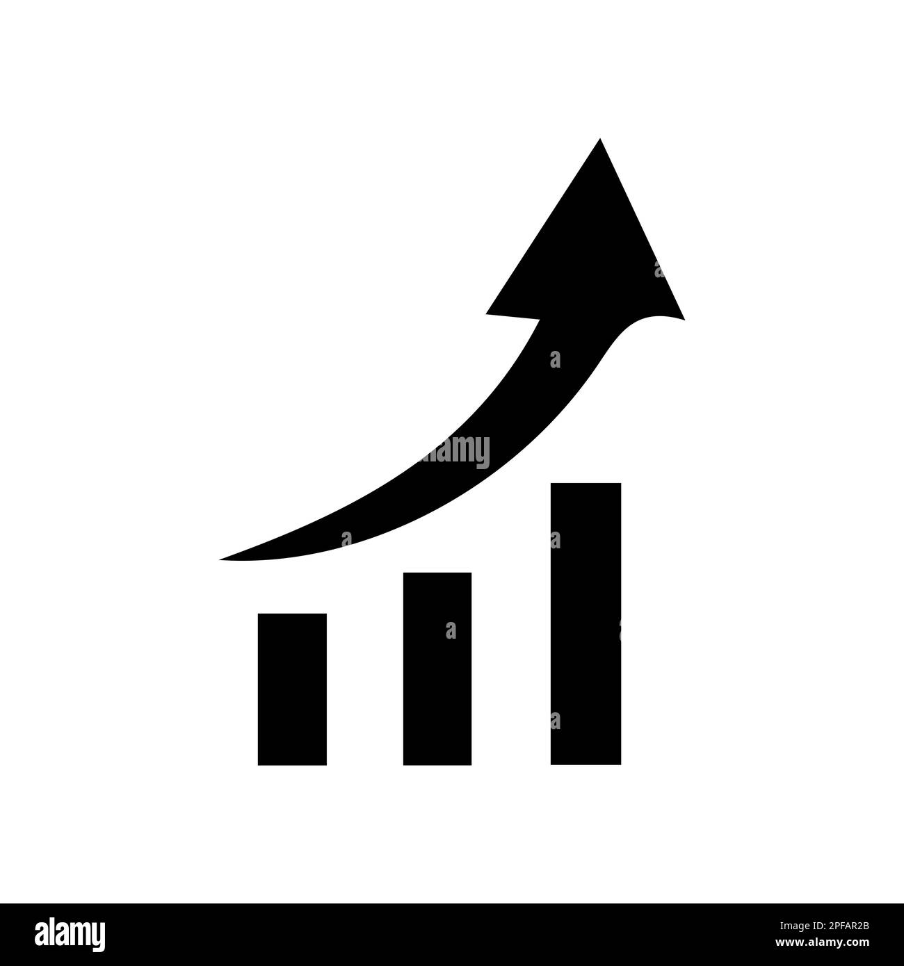 Bar graphic icon black. Perfect Black pictogram illustration. Business ...