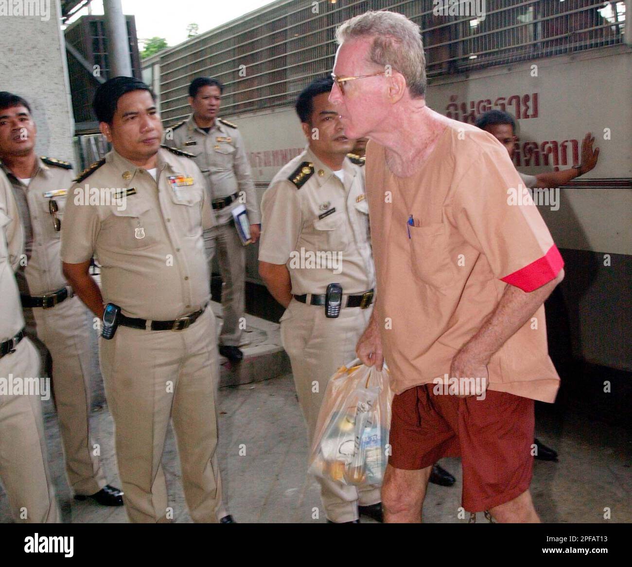 American James Vincent Sullivan arrives at court for an extradition ...