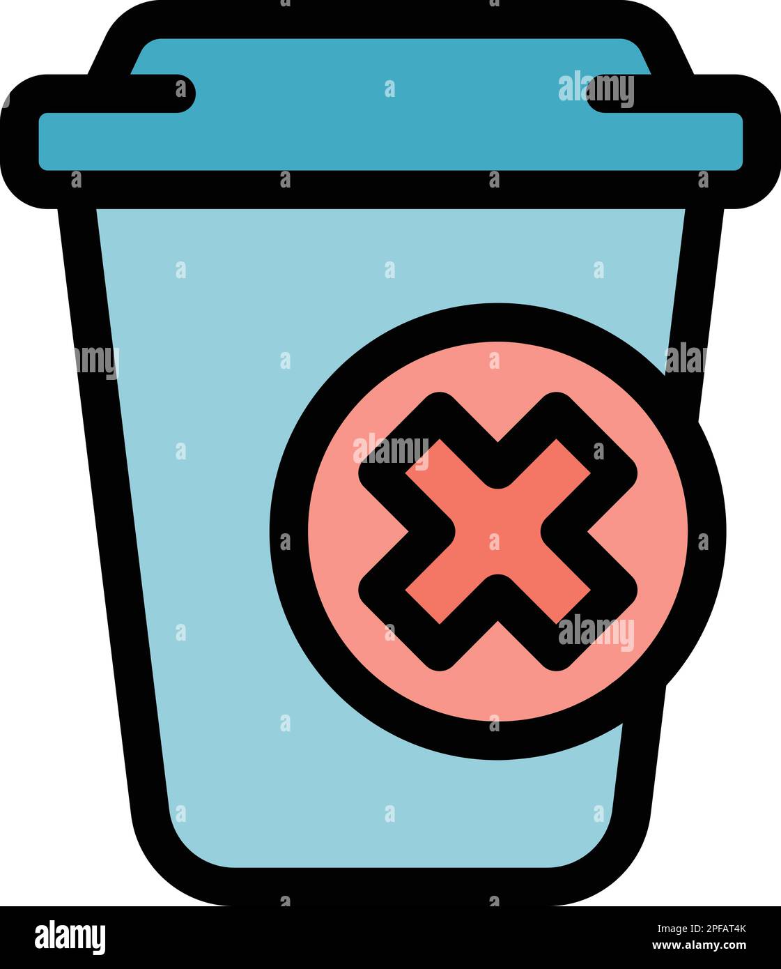 Delete trash icon. Outline delete trash vector icon for web design ...