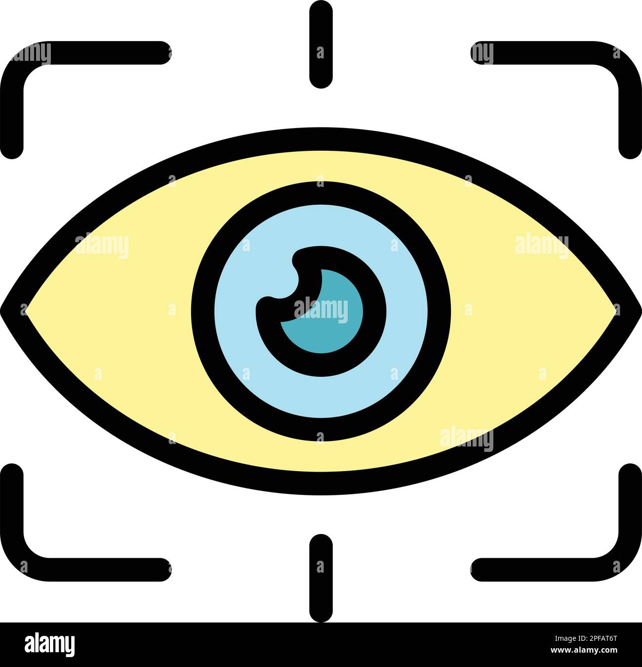 Vision value icon. Outline vision value vector icon for web design ...