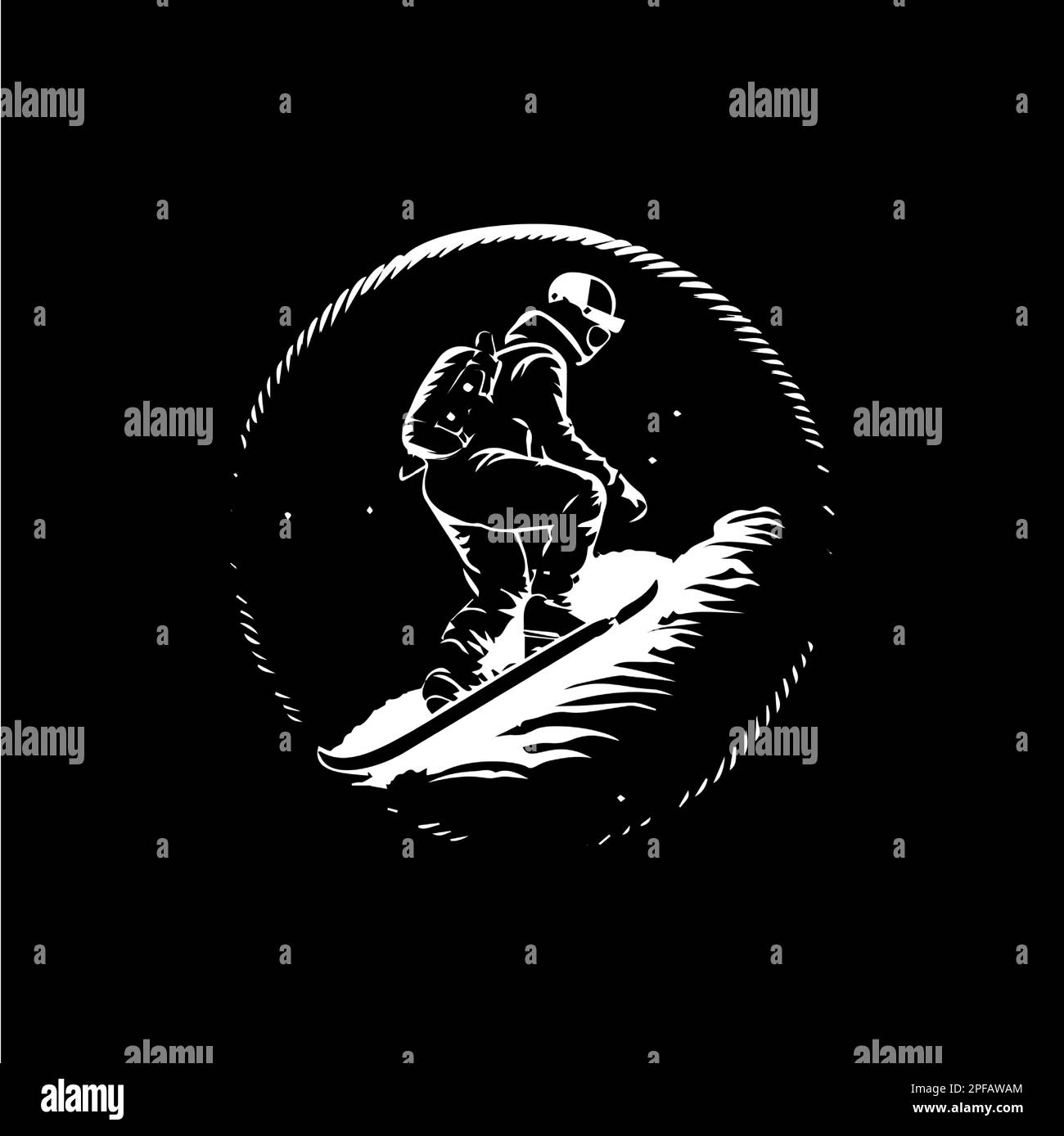 Snowboarding logo template, snowboarder emblem, dotwork tattoo with ... Snowboarding logo template, snowboarder emblem, dotwork tattoo with ...