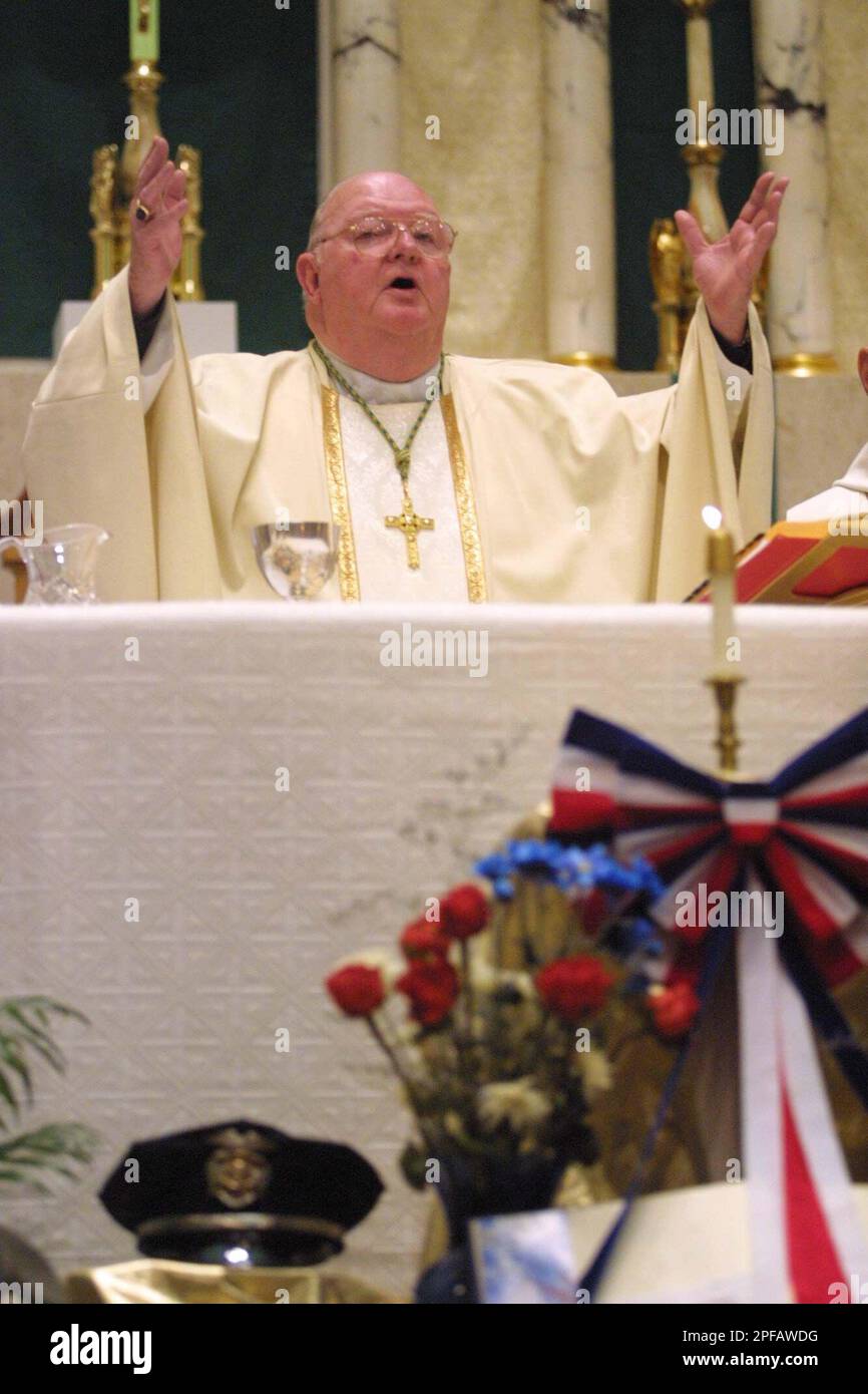 Most Rev. Kenneth Angell, Vermont's Roman Catholic bishop, celebrates a ...