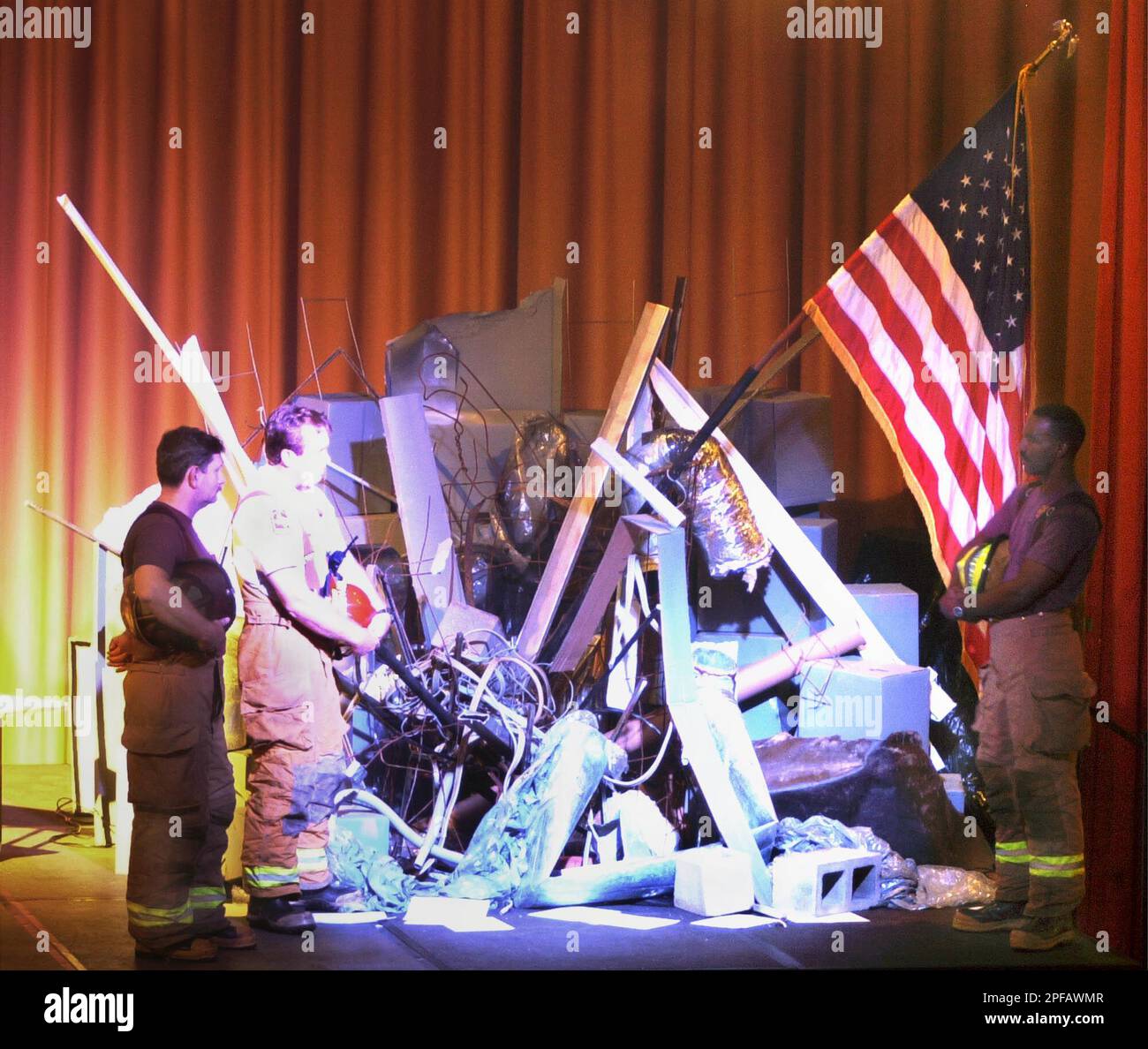 Lufkin firefighters, from left, David Cross, Eric Parrish and Danny ...