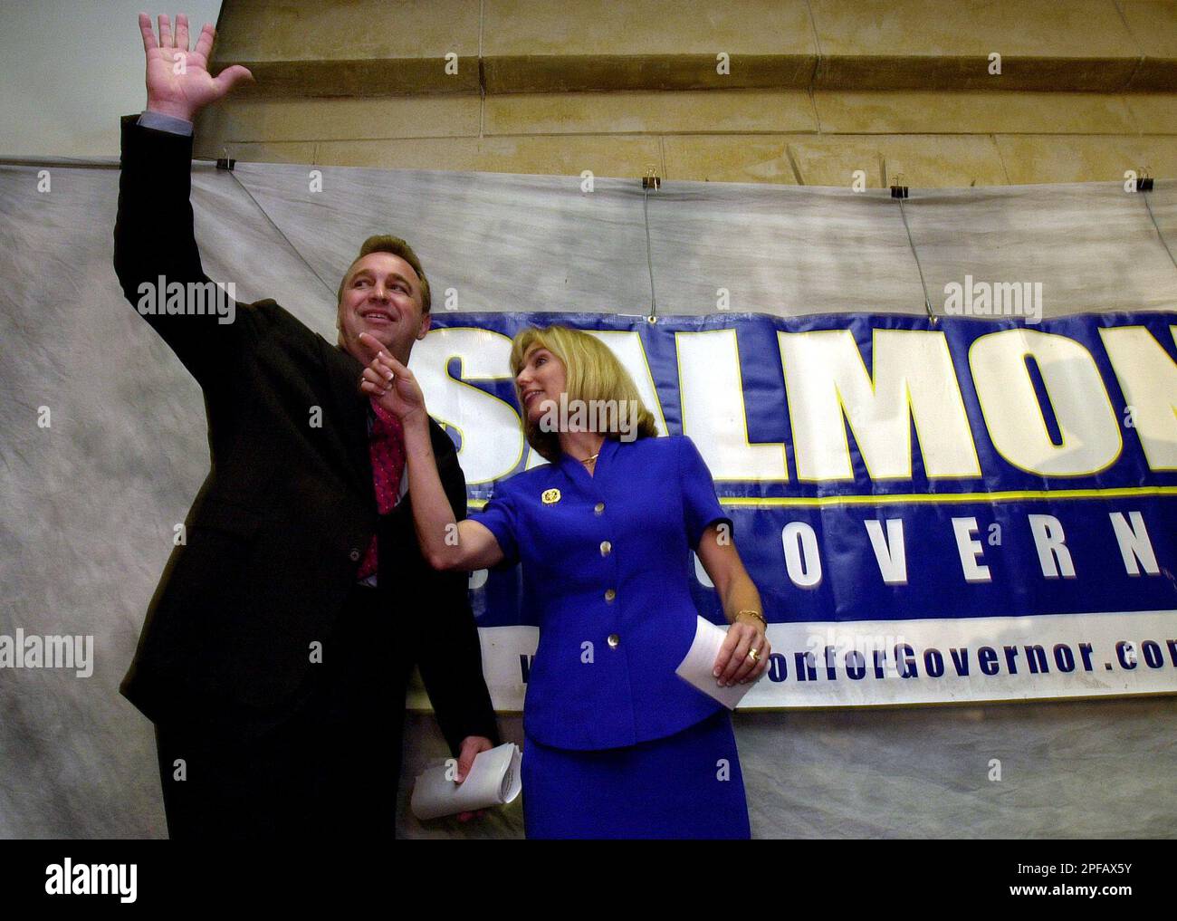 Arizona gubernatorial candidate Matt Salmon, left, and his wife, Nancy ...