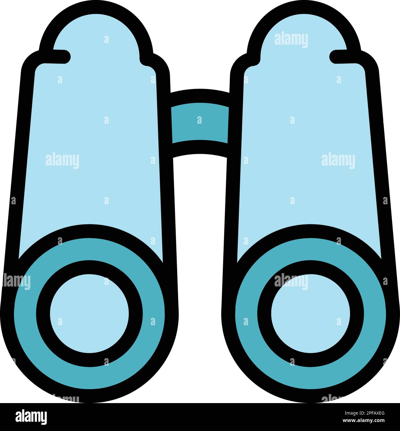 Binoculars vision icon. Outline binoculars vision vector icon for web ...