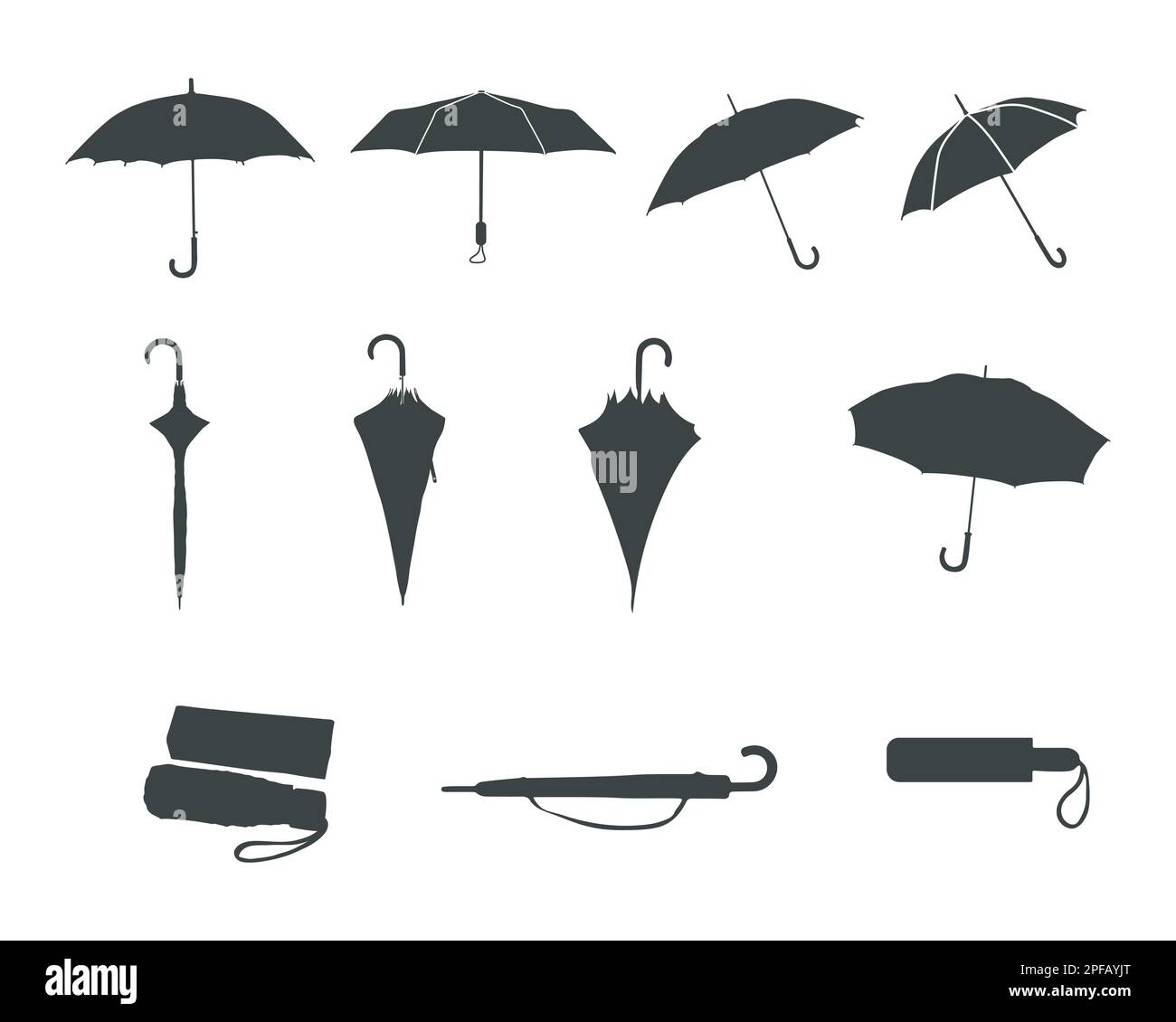 Women with umbrellas clipart hi-res stock photography and images - Alamy