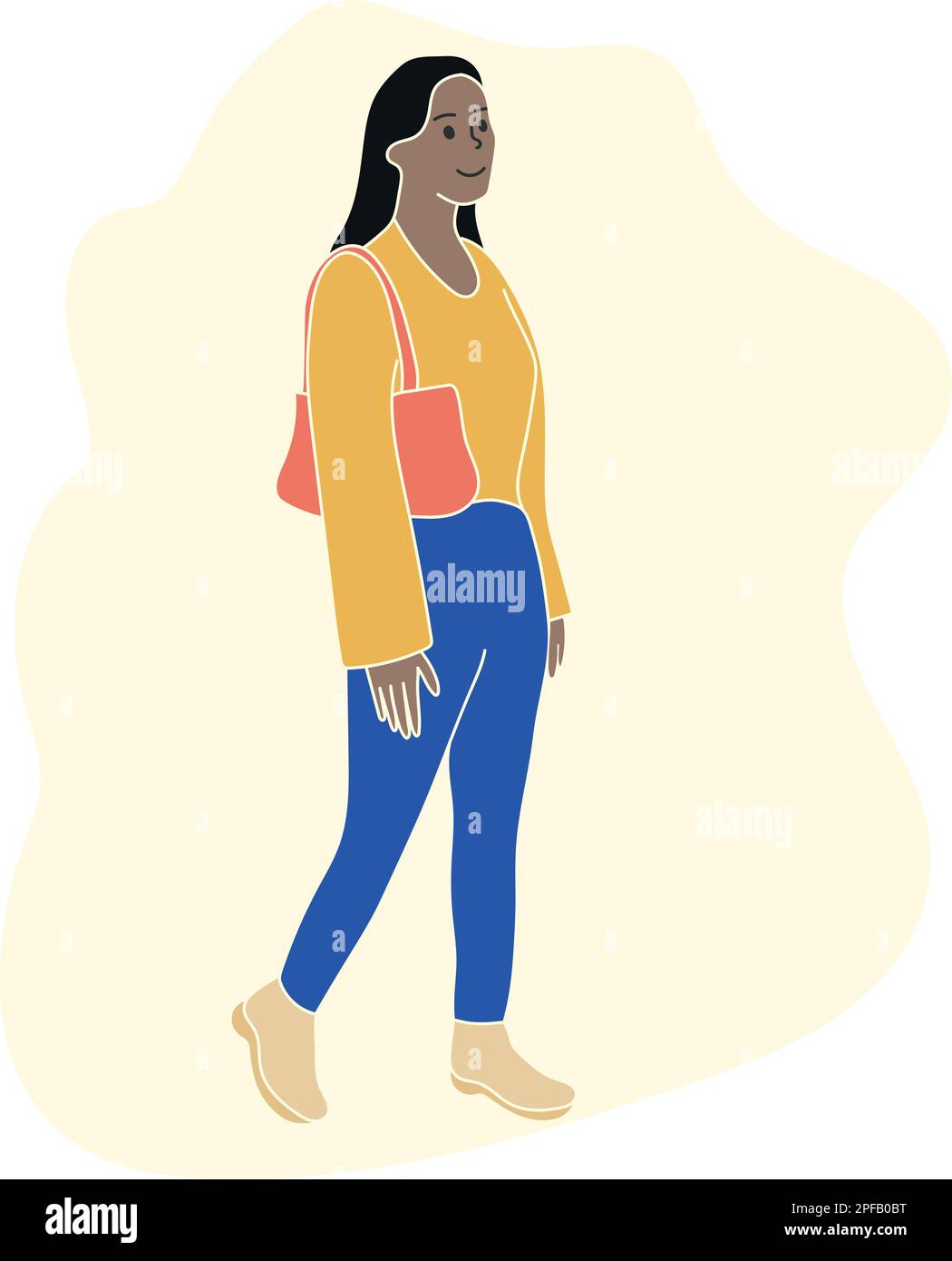 Beautiful smiling female posing Stock Vector Images - Alamy