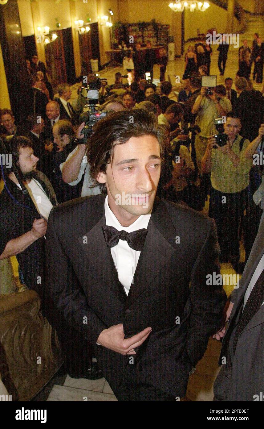 American actor Adrien Brody arrives at the world premiere of Roman ...